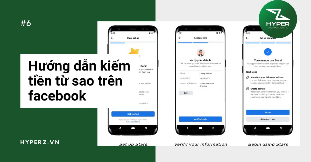 Hướng dẫn kiếm tiền từ Sao trên facebook - HyperZ Digital - Dịch vụ Marketing tổng thể cho doanh ...